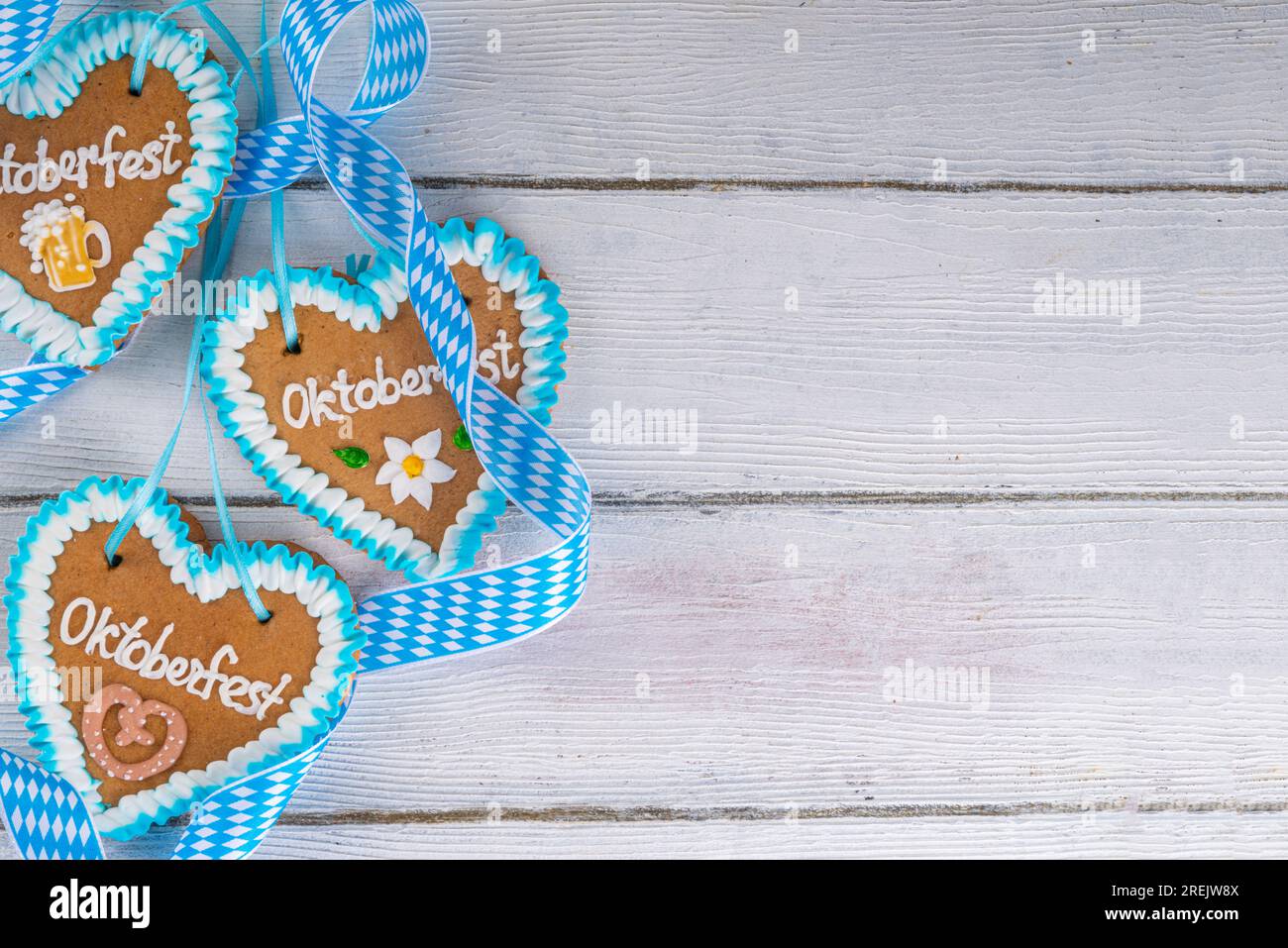 Background for Oktoberfest invitation, menu, greeting card, White ...