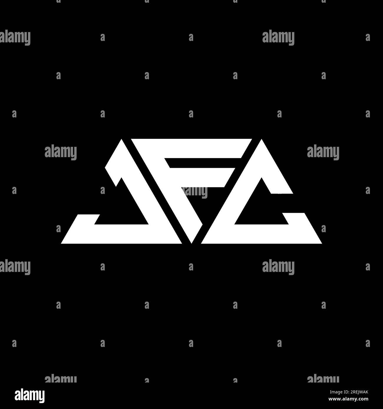 JFC triangle letter logo design with triangle shape. JFC triangle logo design monogram. JFC ...