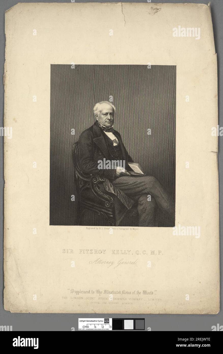 Sir Fitzroy Kelly, Q.C., M.P circa 1860 by Daniel John Pound Stock ...