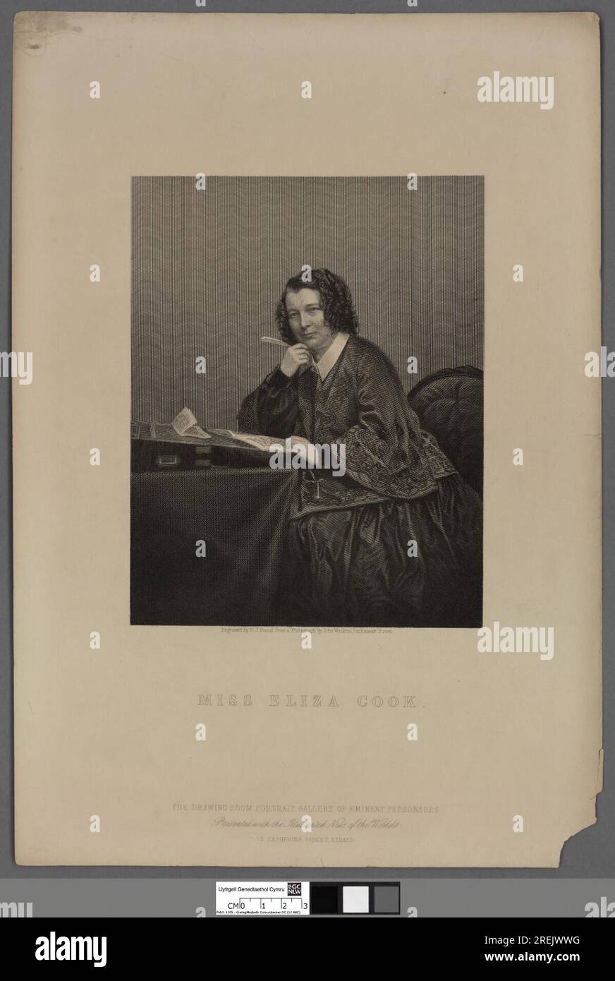Miss Eliza Cook circa 1860 by Daniel John Pound Stock Photo - Alamy