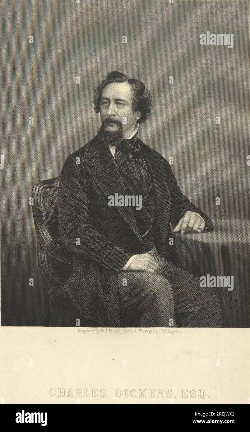 Charles Dickens, Esq circa 1859 by Daniel John Pound Stock Photo - Alamy