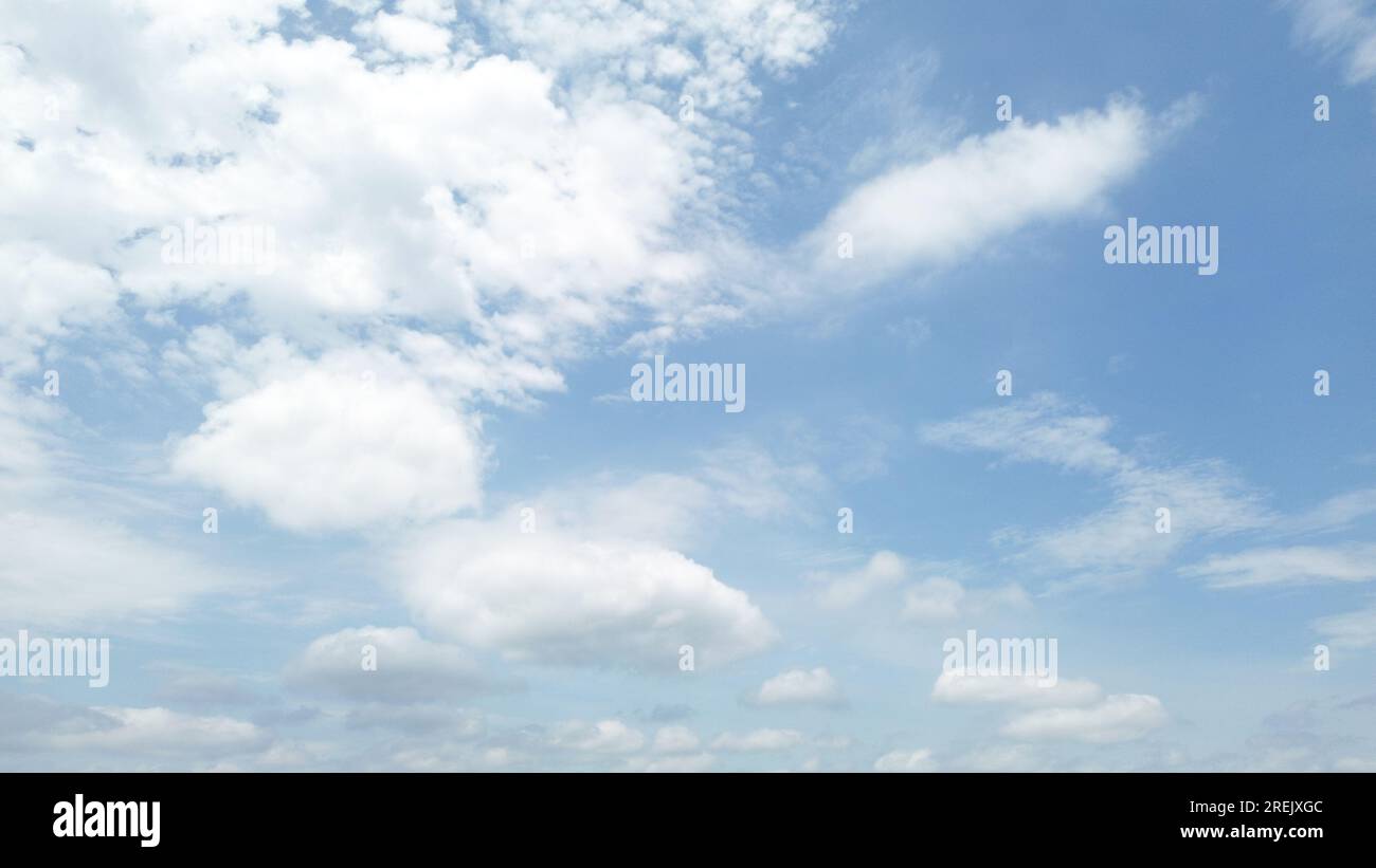 Blue Sky Cloud Formation Aerial Stock Photo - Alamy