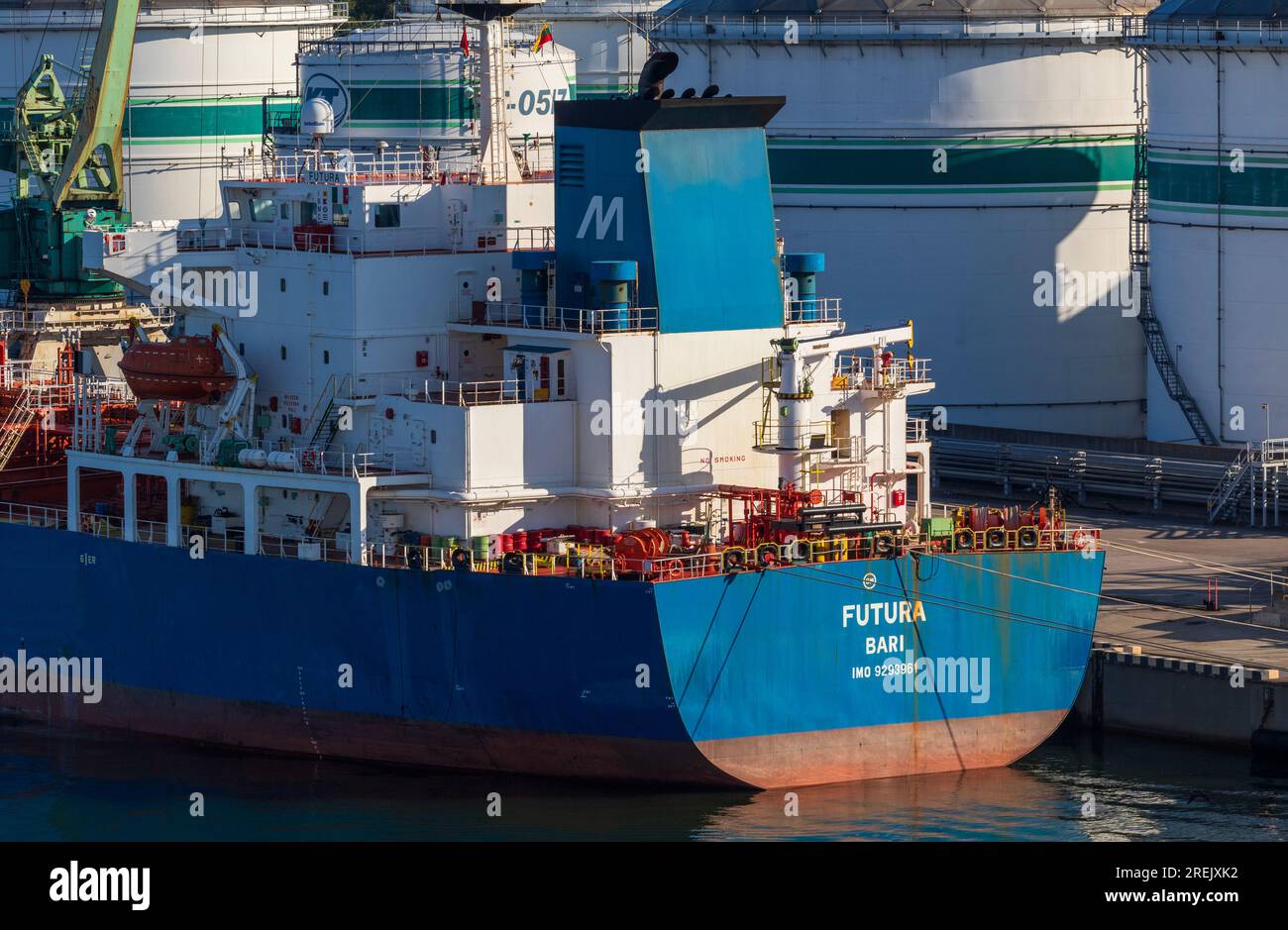 Oil Storage Facility, Port of Klaipeda, Lithuania, Europe Stock Photo ...