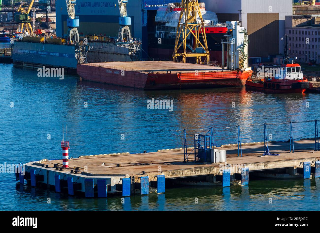Dry dock, Port of Klaipeda, Lithuania, Europe Stock Photo - Alamy