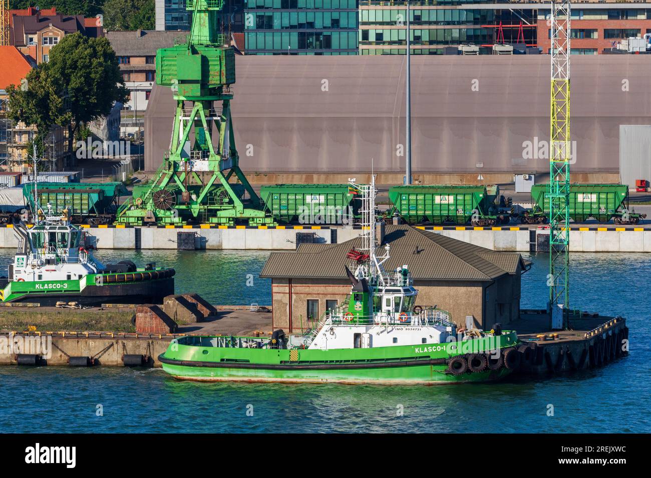Tugboat,Port of Klaipeda, Lithuania, Europe Stock Photo - Alamy