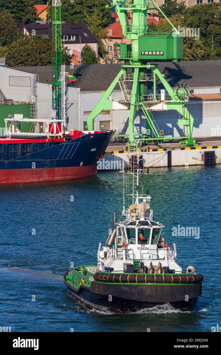 Tugboat,Port of Klaipeda, Lithuania, Europe Stock Photo - Alamy