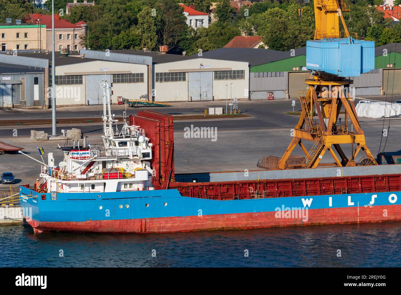 Cargo ship Wilson Ghent, Port of Klaipeda, Lithuania, Europe Stock ...