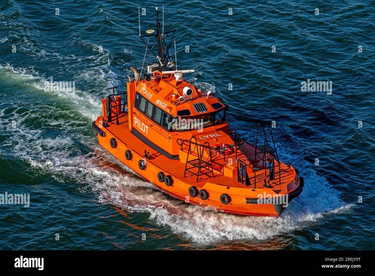Pilot Boat, Port of Klaipeda, Lithuania, Europe Stock Photo - Alamy