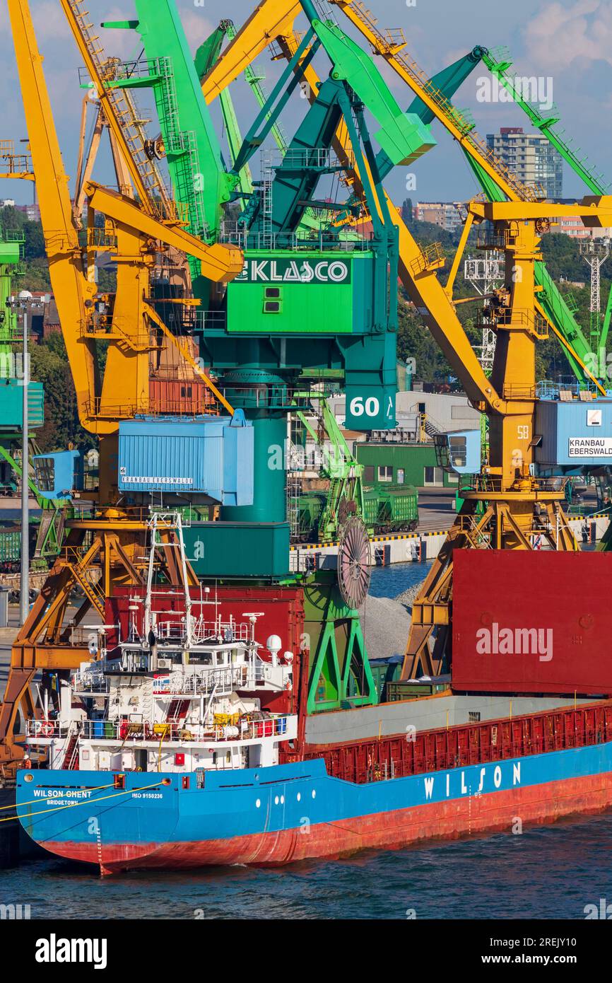 Cargo ship Wilson Ghent, Port of Klaipeda, Lithuania, Europe Stock ...