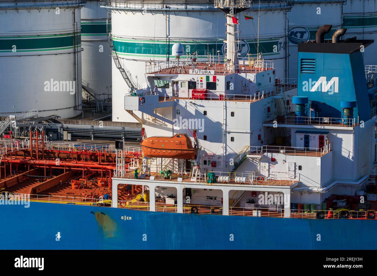 Oil tanker Futura, Port of Klaipeda, Lithuania, Europe Stock Photo - Alamy