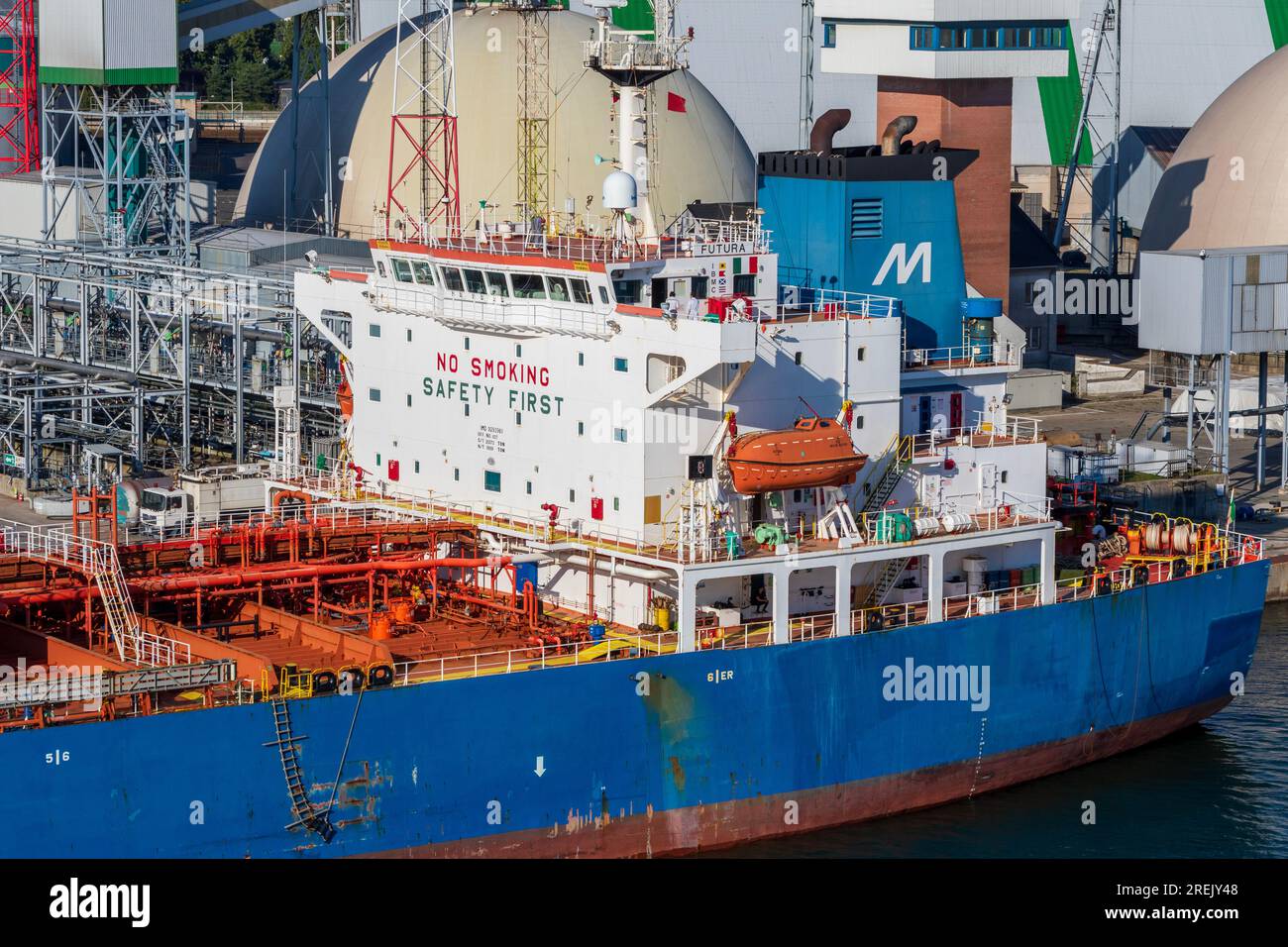 Oil tanker Futura, Port of Klaipeda, Lithuania, Europe Stock Photo - Alamy