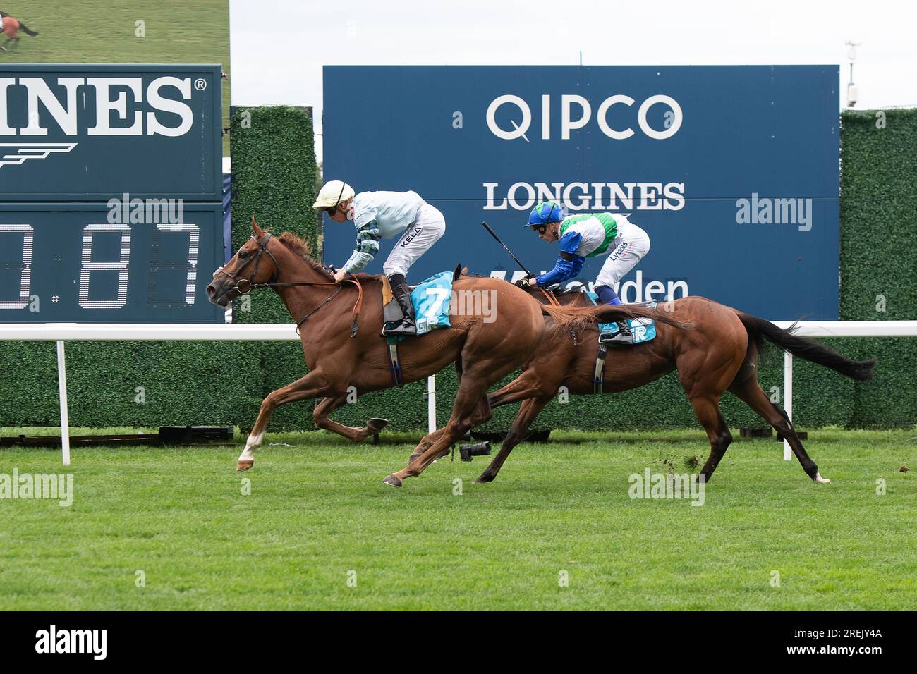 Ascot, Berkshire, UK. 28th July, 2023. Horse City Streak ridden by ...