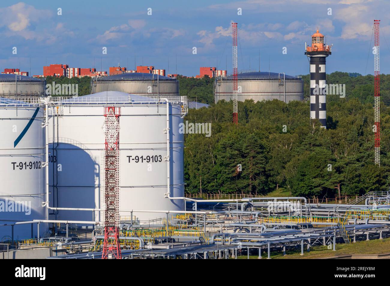 Oil storage for the lighthouse hi-res stock photography and images - Alamy