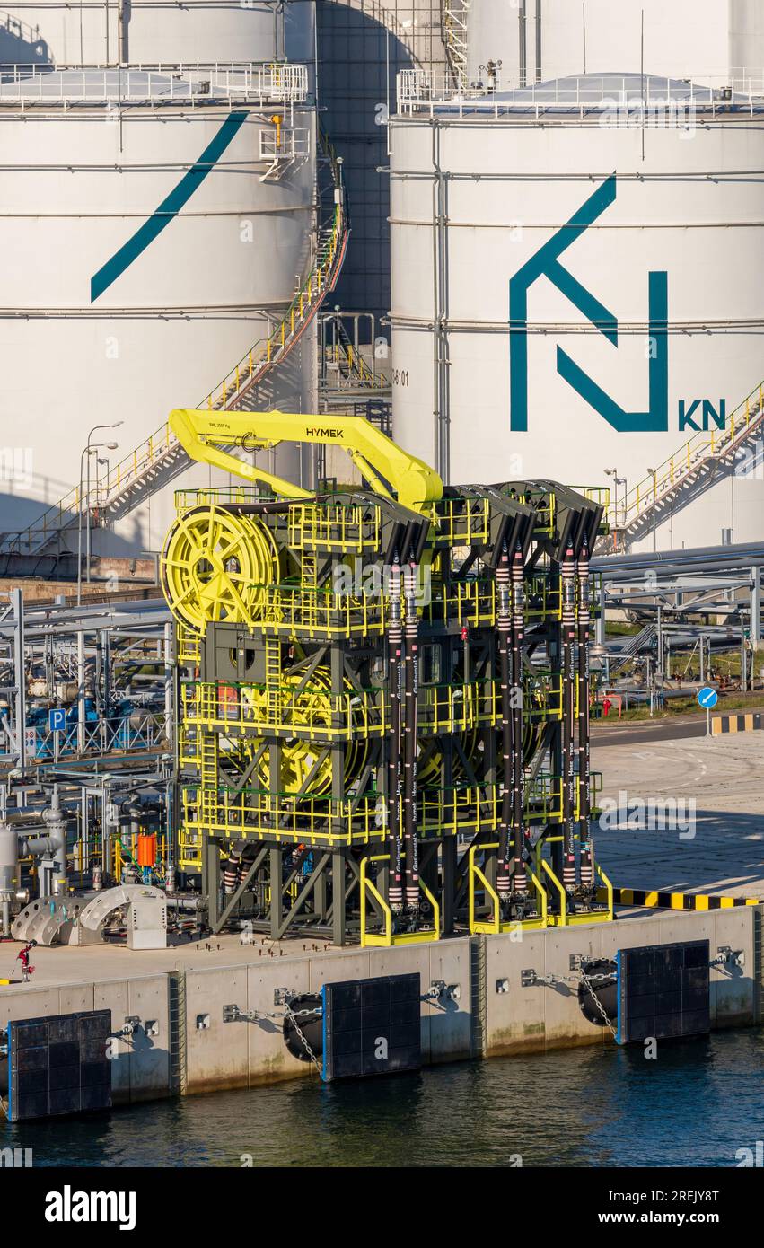 Oil Storage Facility, Port of Klaipeda, Lithuania, Europe Stock Photo ...