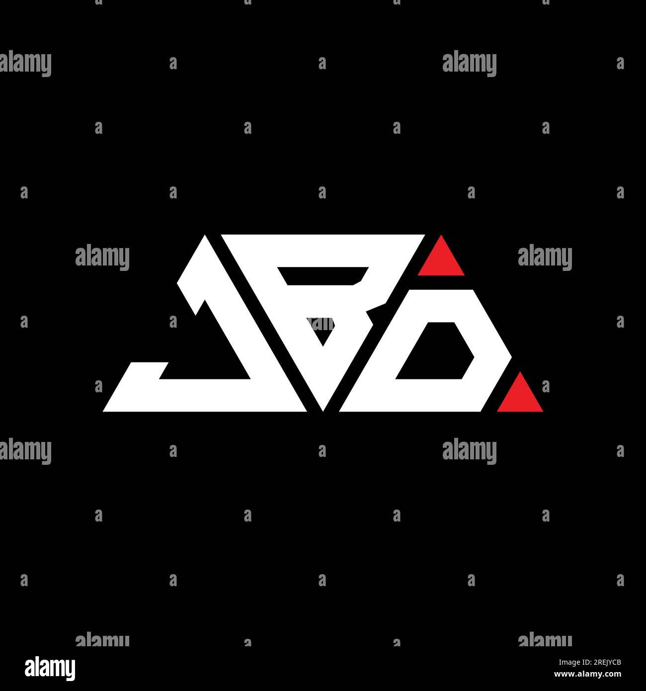 JBD triangle letter logo design with triangle shape. JBD triangle logo ...