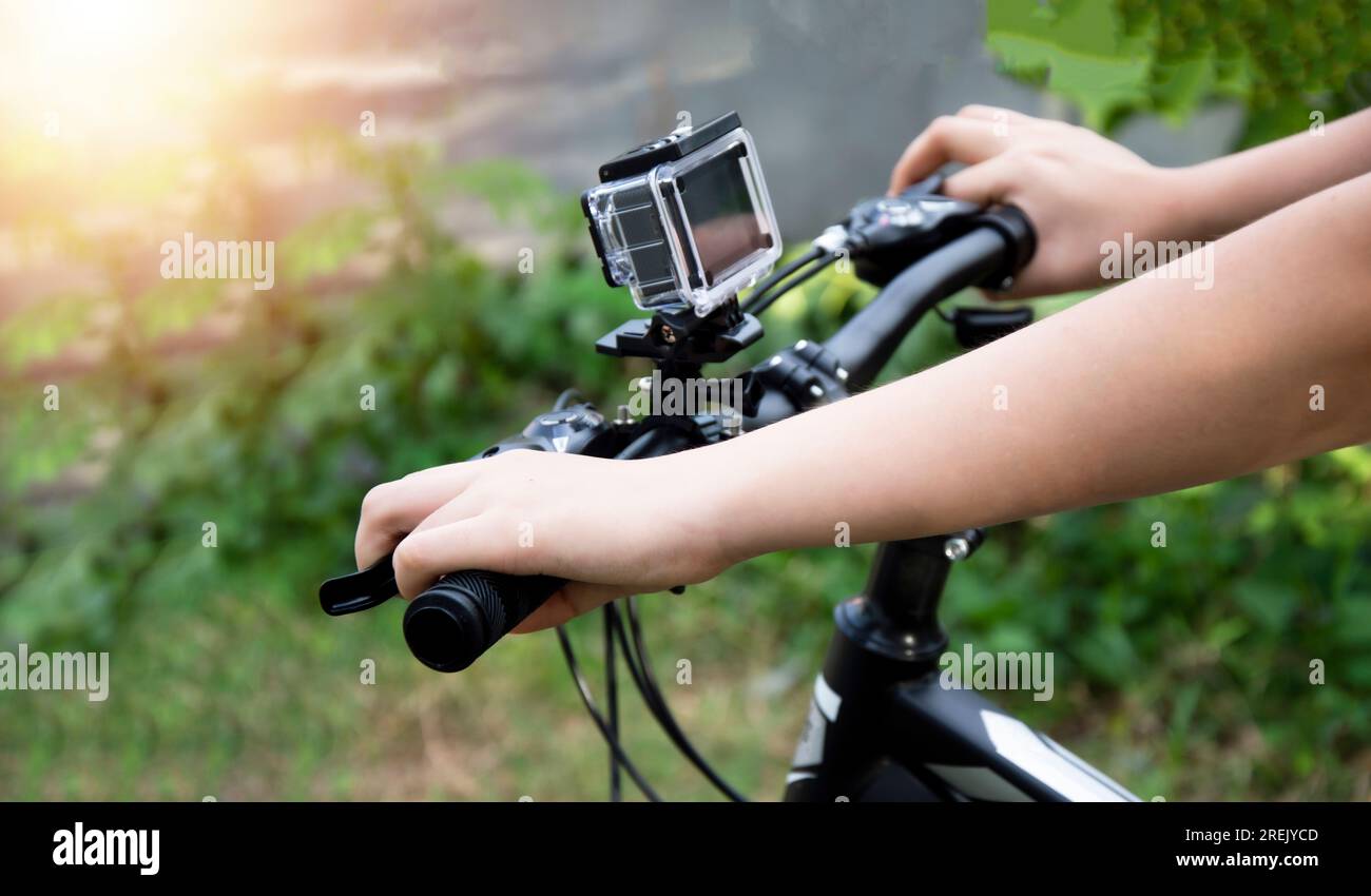 Safety equipment on a mountain bike hi-res stock photography and images ...
