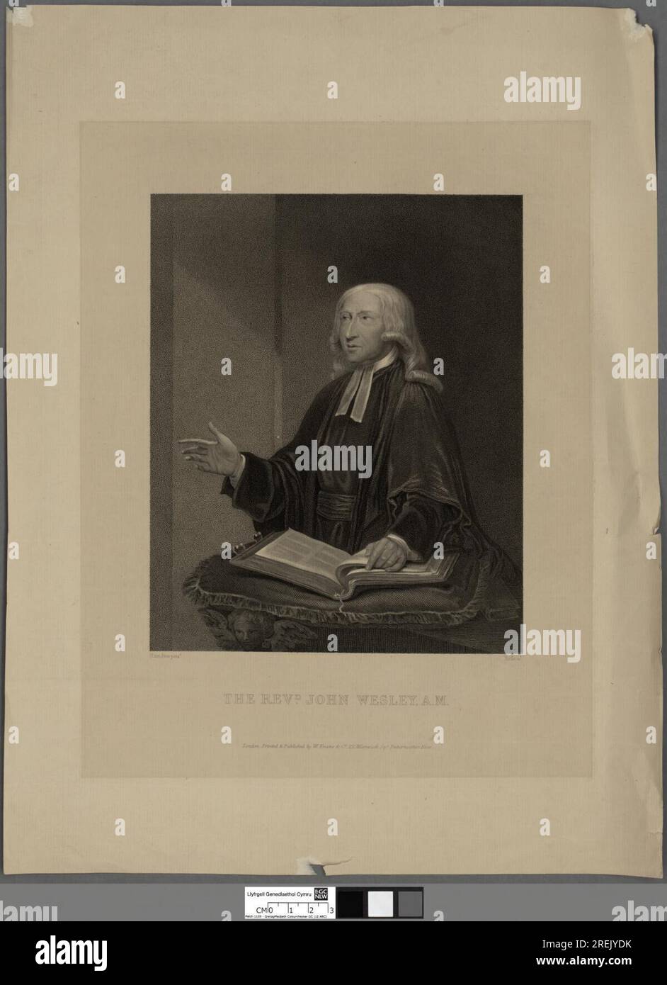 The Revd. John Wesley, A.M. graphic circa 1820 by John Roffe Stock ...