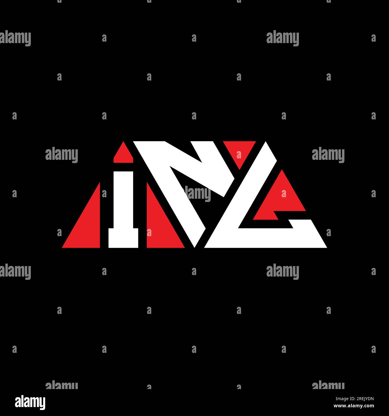 INL triangle letter logo design with triangle shape. INL triangle logo ...