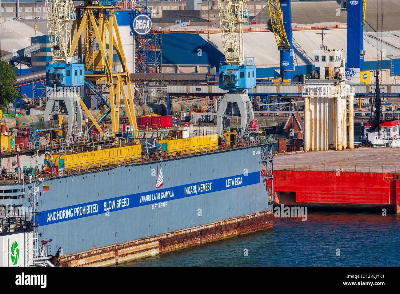 Dry dock, Port of Klaipeda, Lithuania, Europe Stock Photo - Alamy