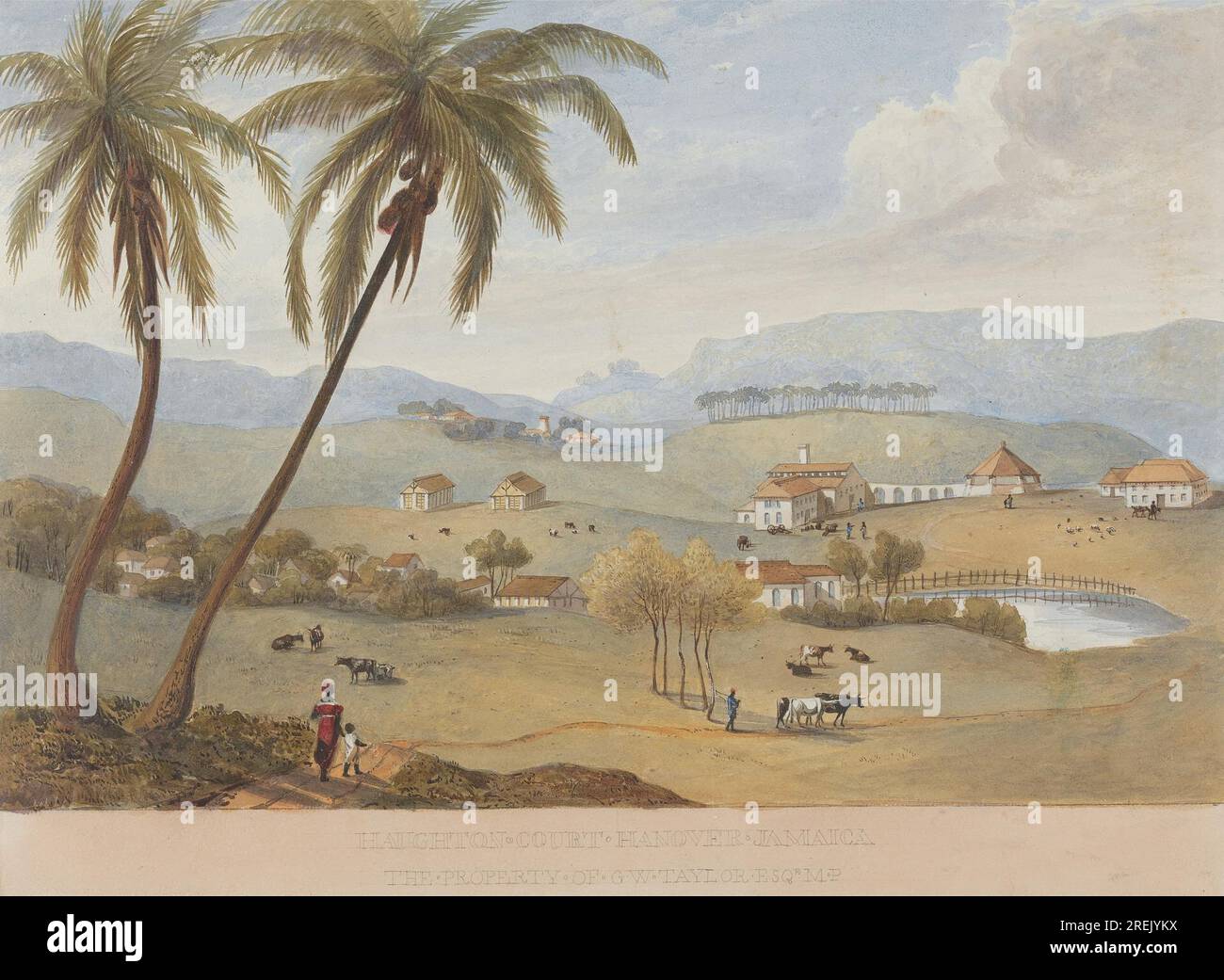 Haughton Court, Hanover, Jamaica between 1820 and 1821 by James ...