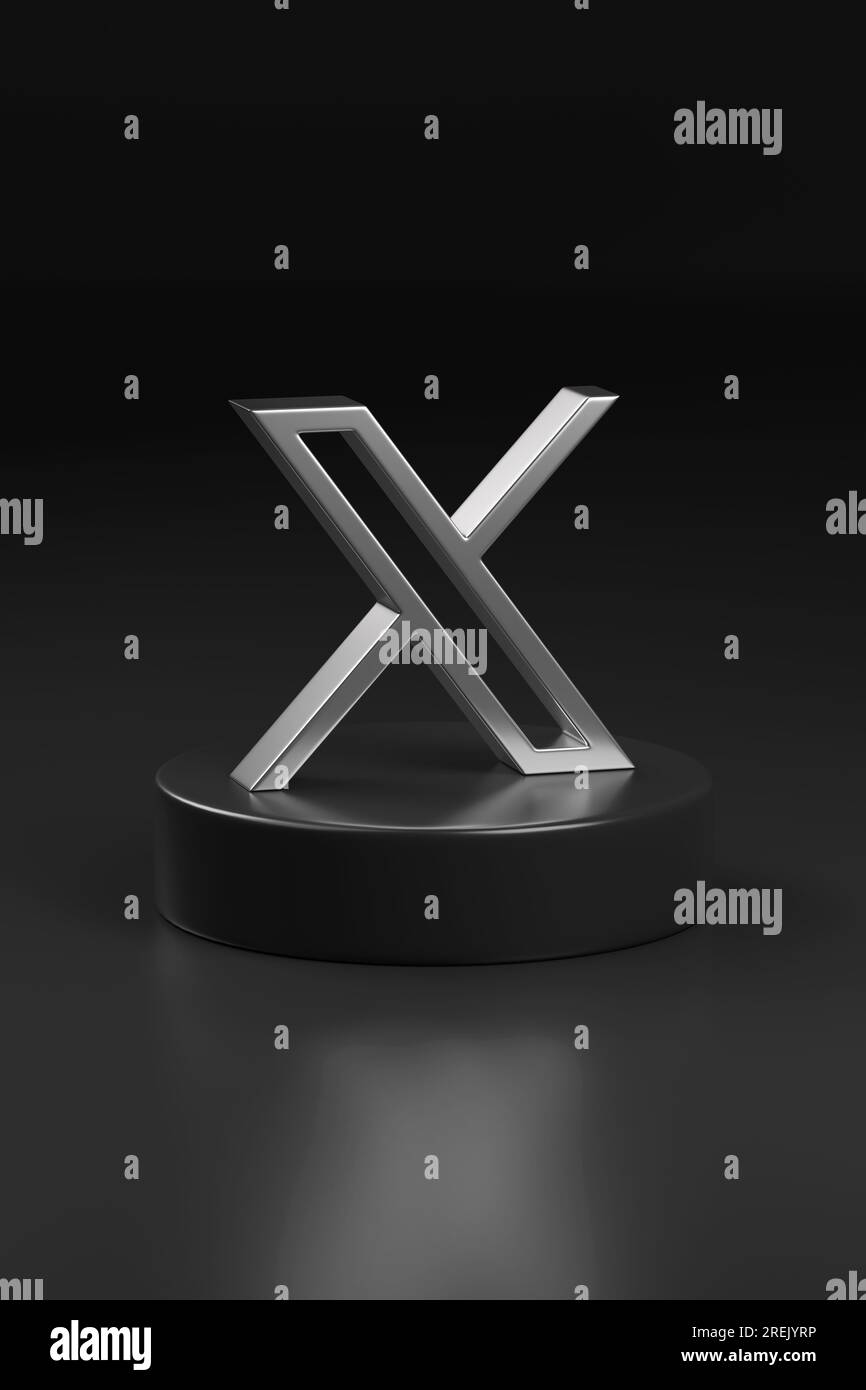 Buenos Aires, Argentina - July 26th, 2022: New 3D Twitter logotype on ...