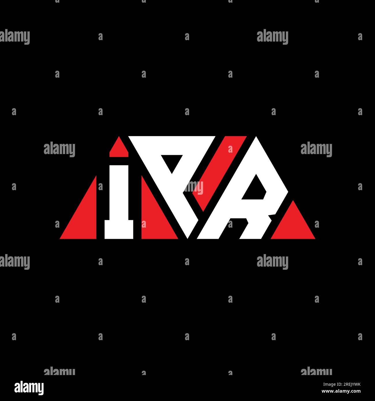 IPR triangle letter logo design with triangle shape. IPR triangle logo ...