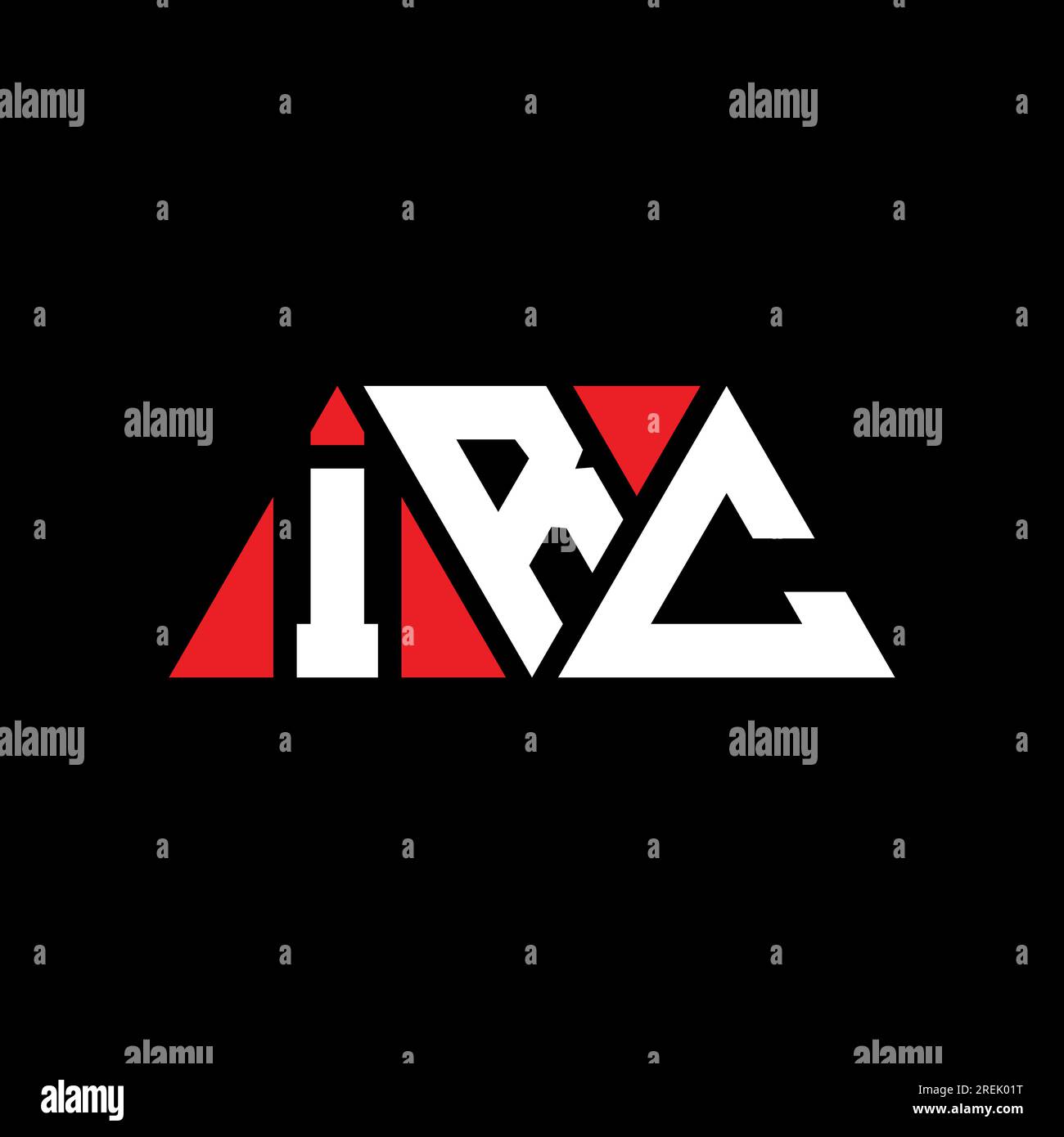 IRC triangle letter logo design with triangle shape. IRC triangle logo ...