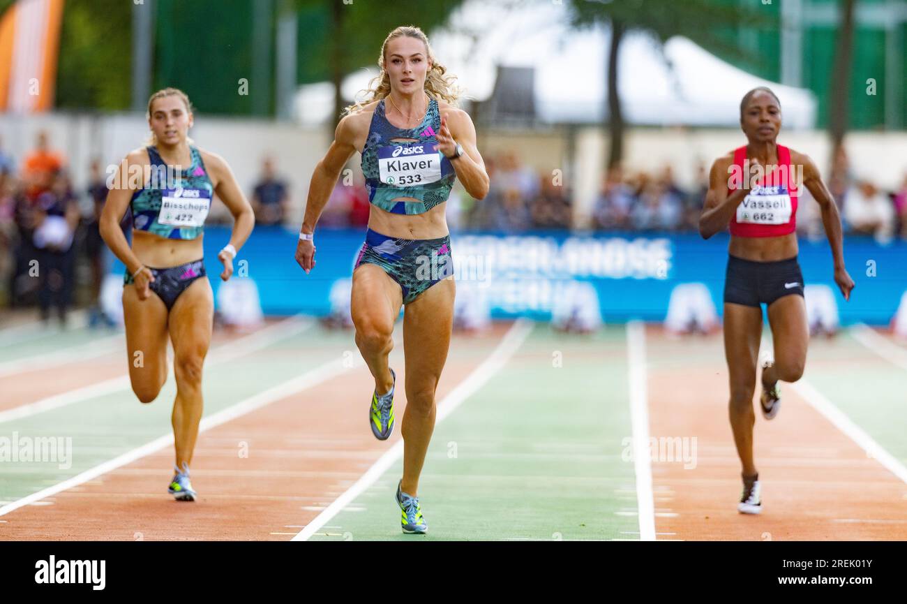 BREDA - Lieke Klaver during the semi-final 100 meters on the 1st day of ...