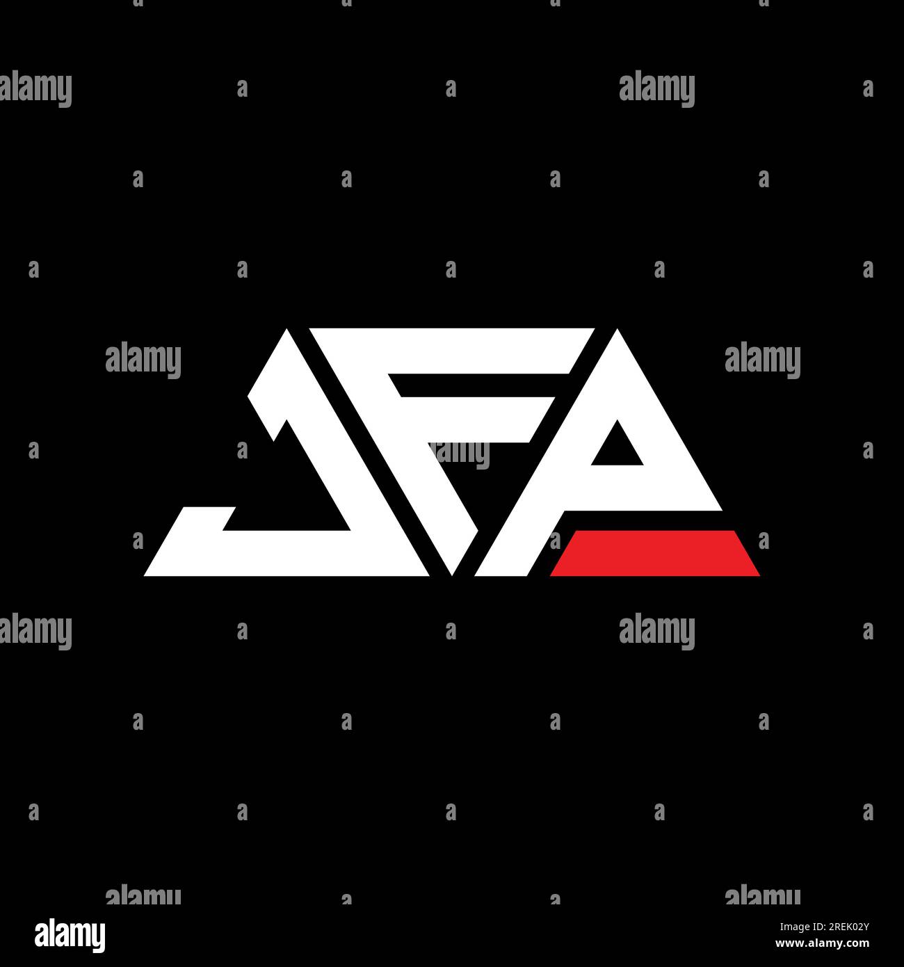 JFP triangle letter logo design with triangle shape. JFP triangle logo ...