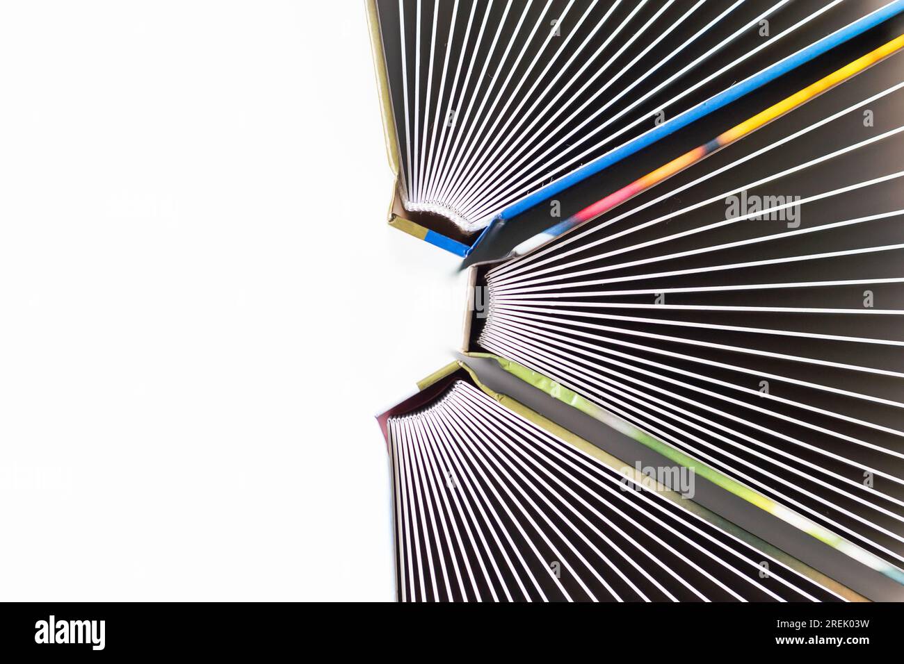 Background of multicolored old books close up. The concept of the book ...