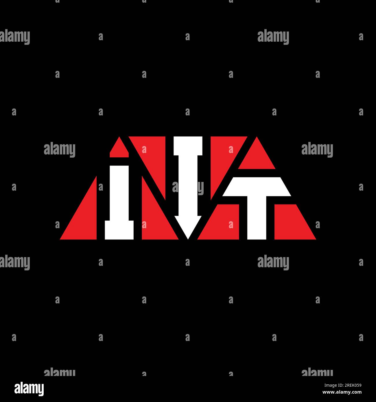 IIT triangle letter logo design with triangle shape. IIT triangle logo ...