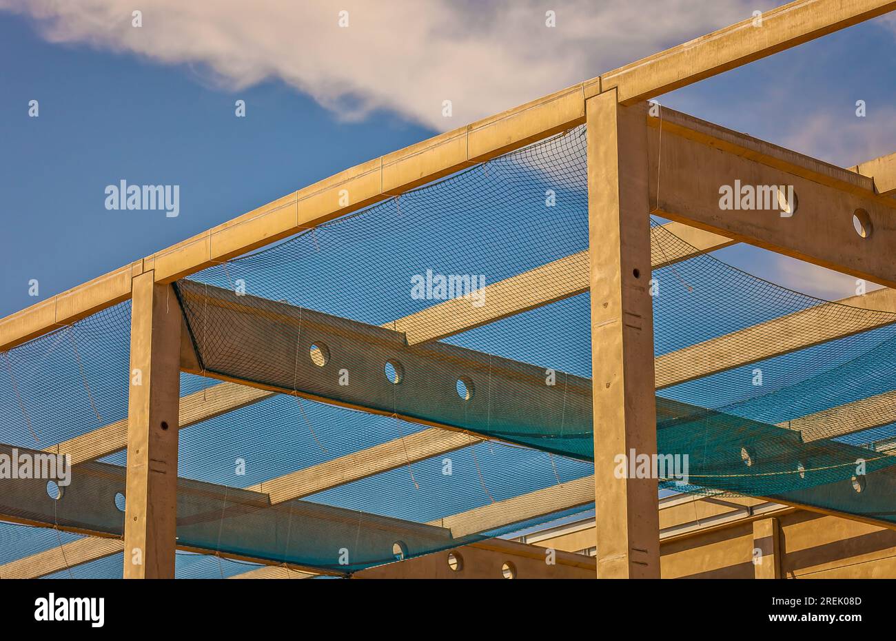 Construction site with precast concrete parts Stock Photo - Alamy