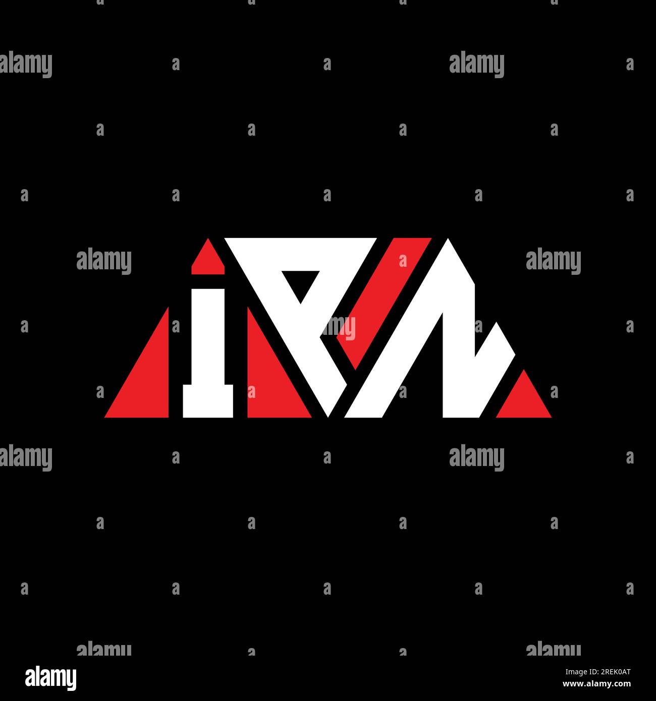 IPN triangle letter logo design with triangle shape. IPN triangle logo ...