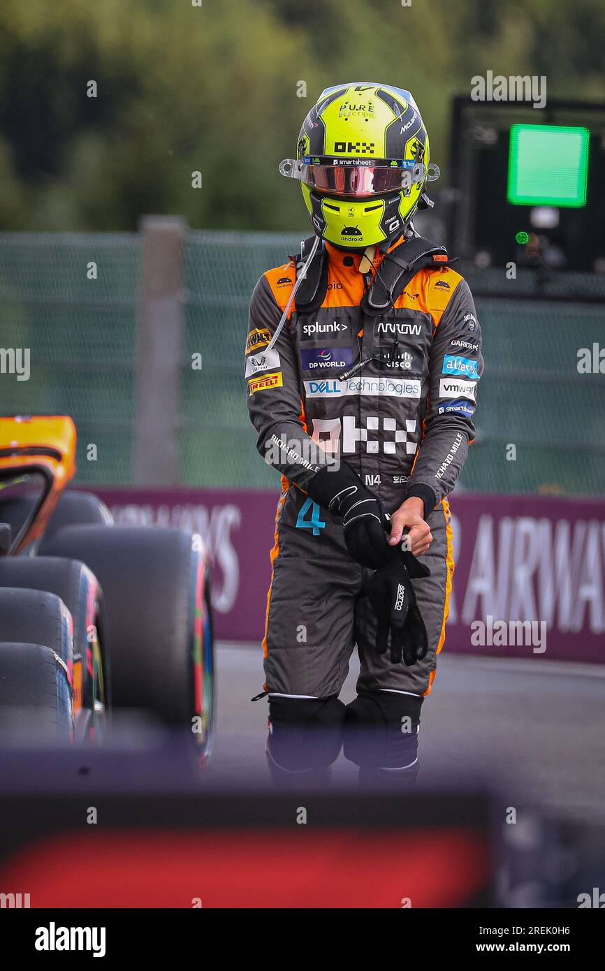 #04 Lando Norris, (GRB) McLaren Mercedes during the Belgian GP, Spa ...