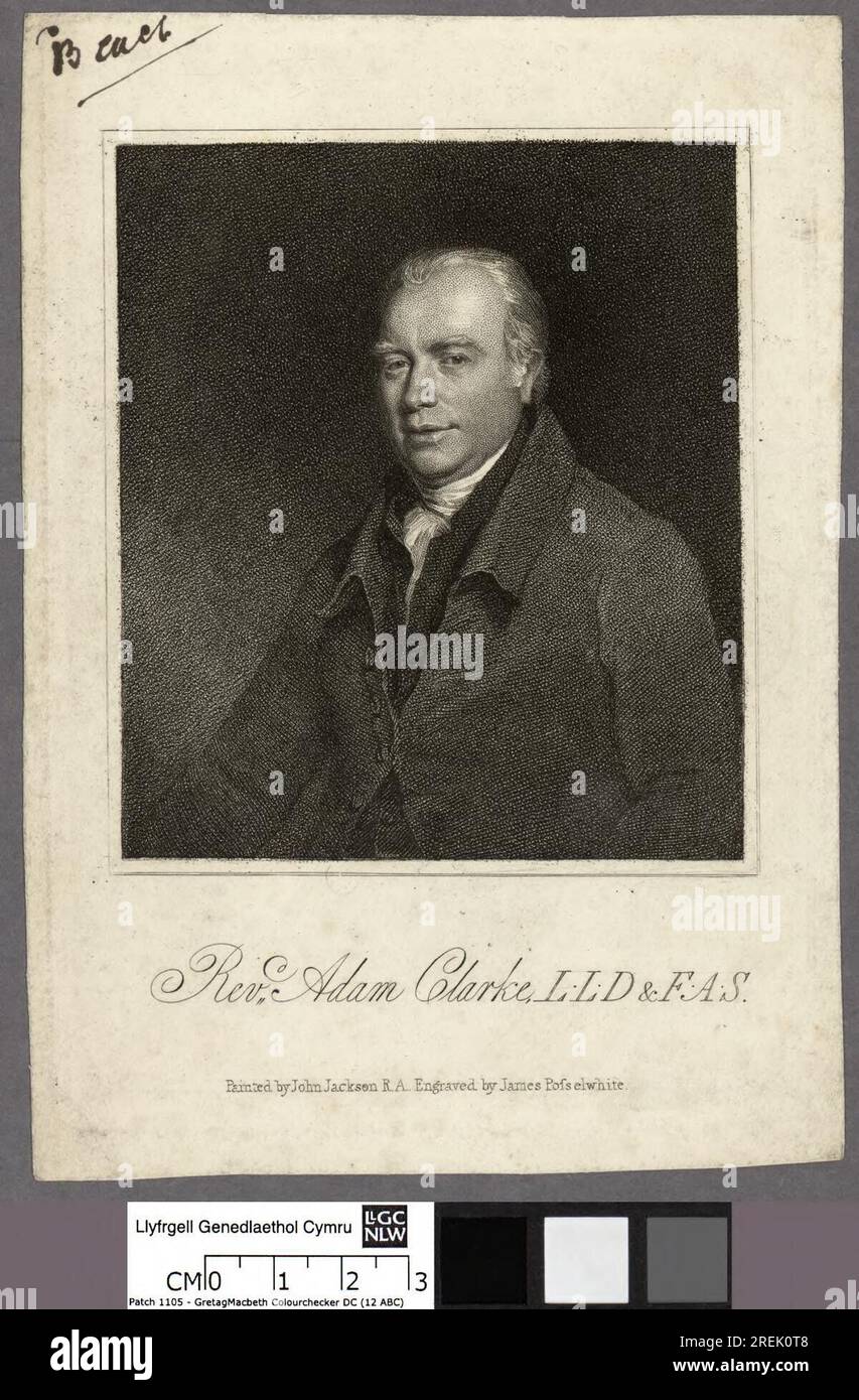 Adam Clarke L.L.D & F.A.S 1823 by James Posselwhite Stock Photo - Alamy