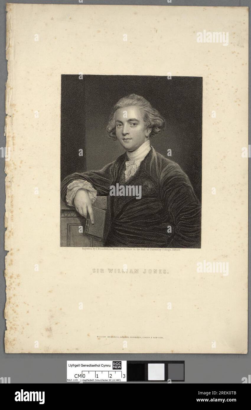 Sir William Jones circa 1840 by James Posselwhite Stock Photo - Alamy