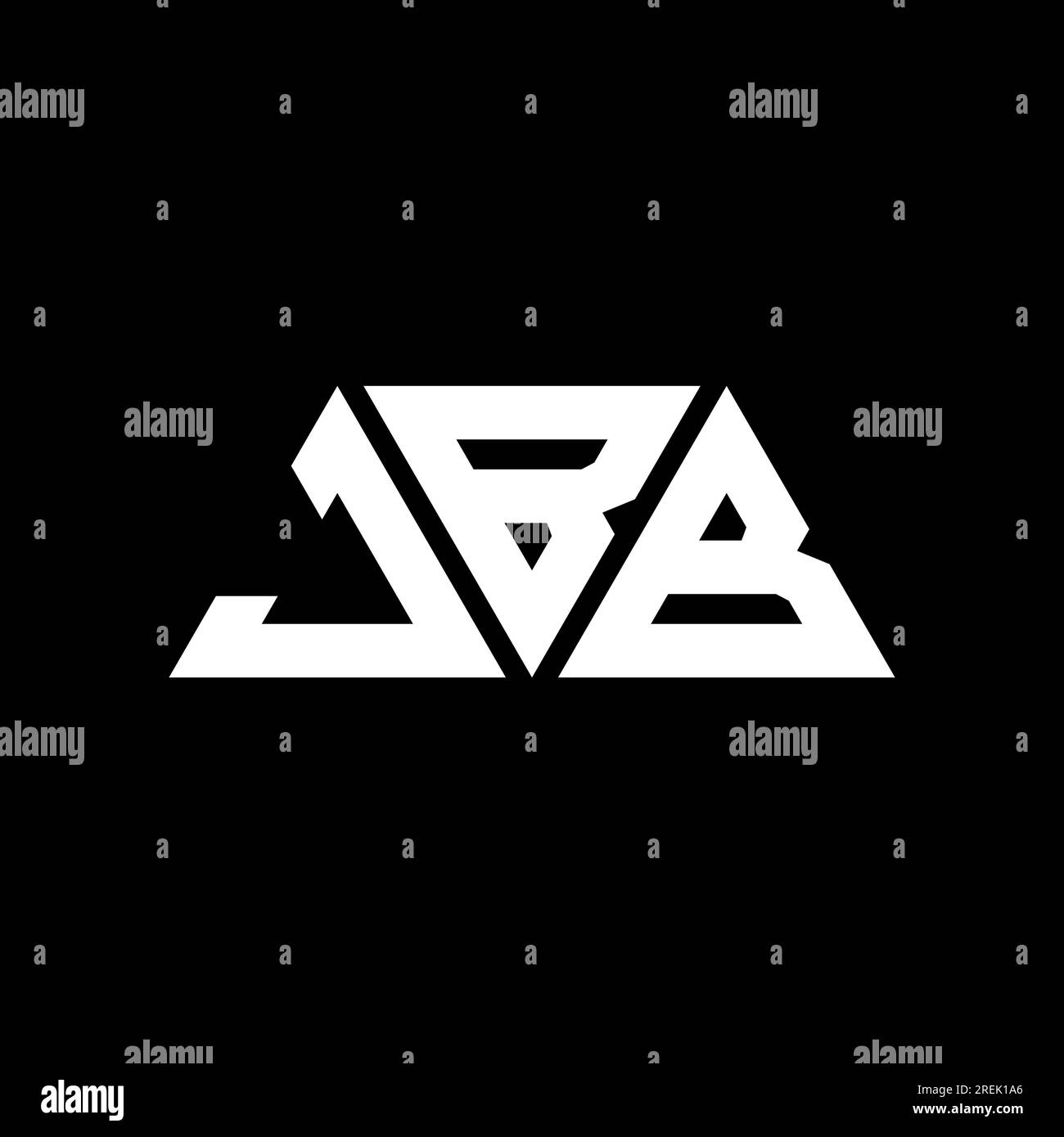 JBB triangle letter logo design with triangle shape. JBB triangle logo ...