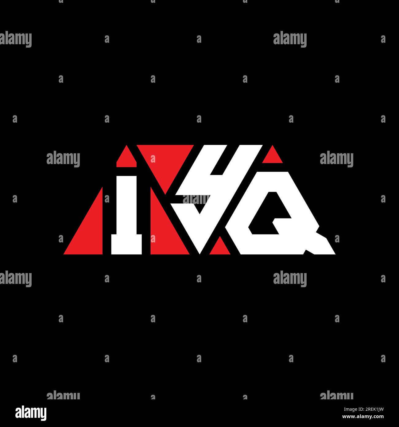 IYQ triangle letter logo design with triangle shape. IYQ triangle logo ...