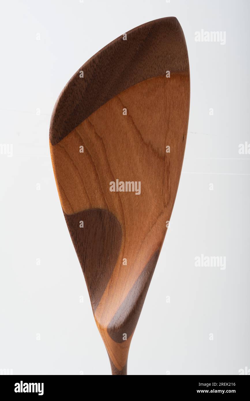 Handmade wooden kitchen utensil, from two wood species Stock Photo - Alamy