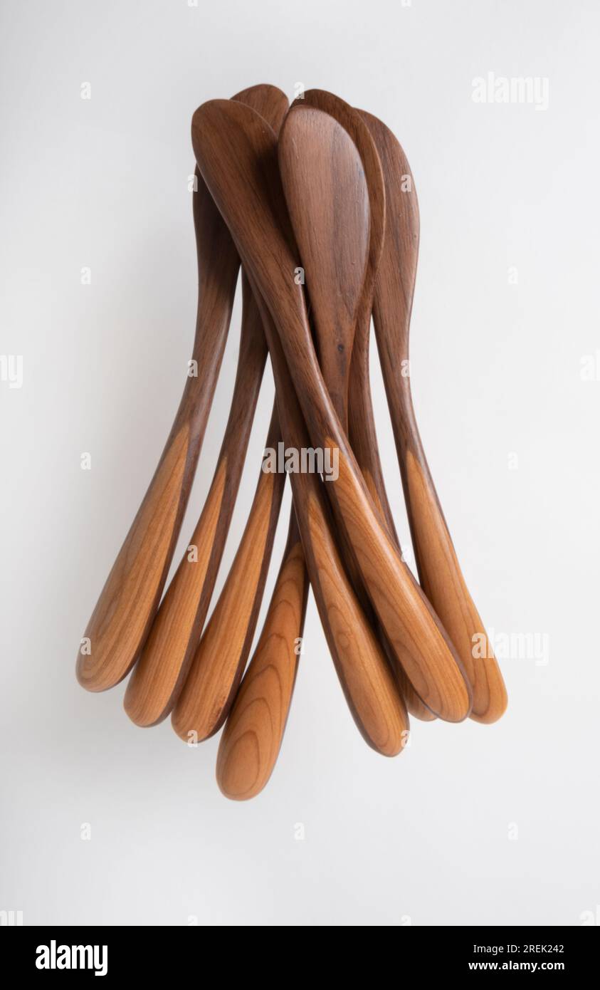 Handmade wooden kitchen utensil, from Stock Photo - Alamy