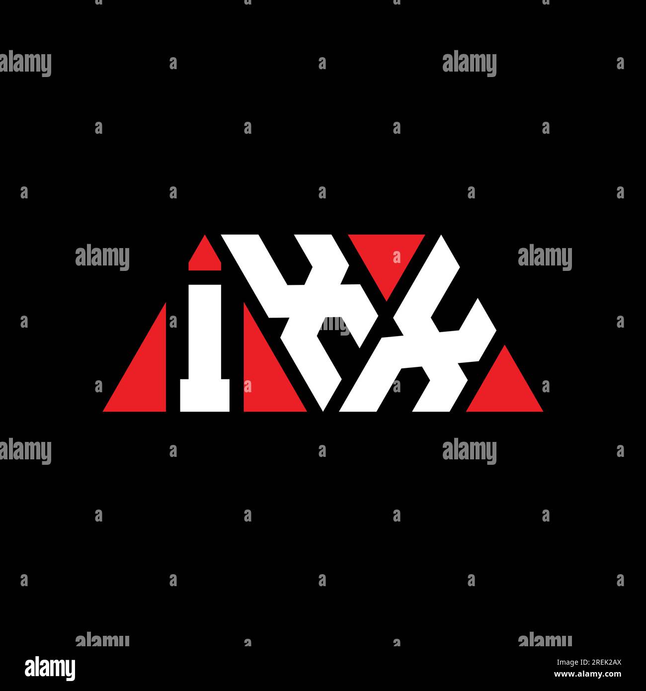 IXX triangle letter logo design with triangle shape. IXX triangle logo ...