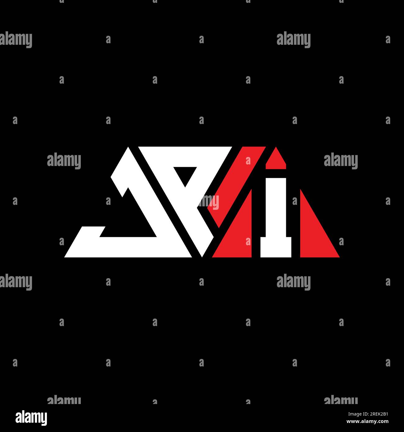 JPI triangle letter logo design with triangle shape. JPI triangle logo ...