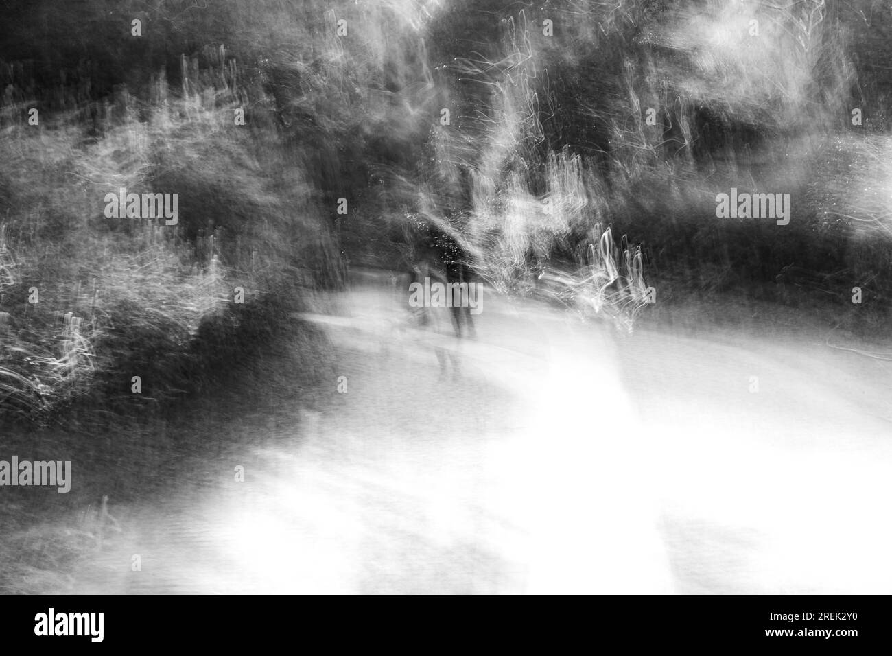 Abstract photography. Deliberately shaken, out of focus, blurred ...