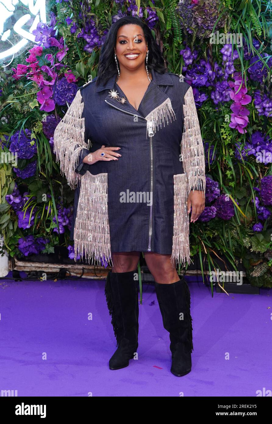 Alison Hammond attending the Red carpet gala event, #TheMikeGala ...