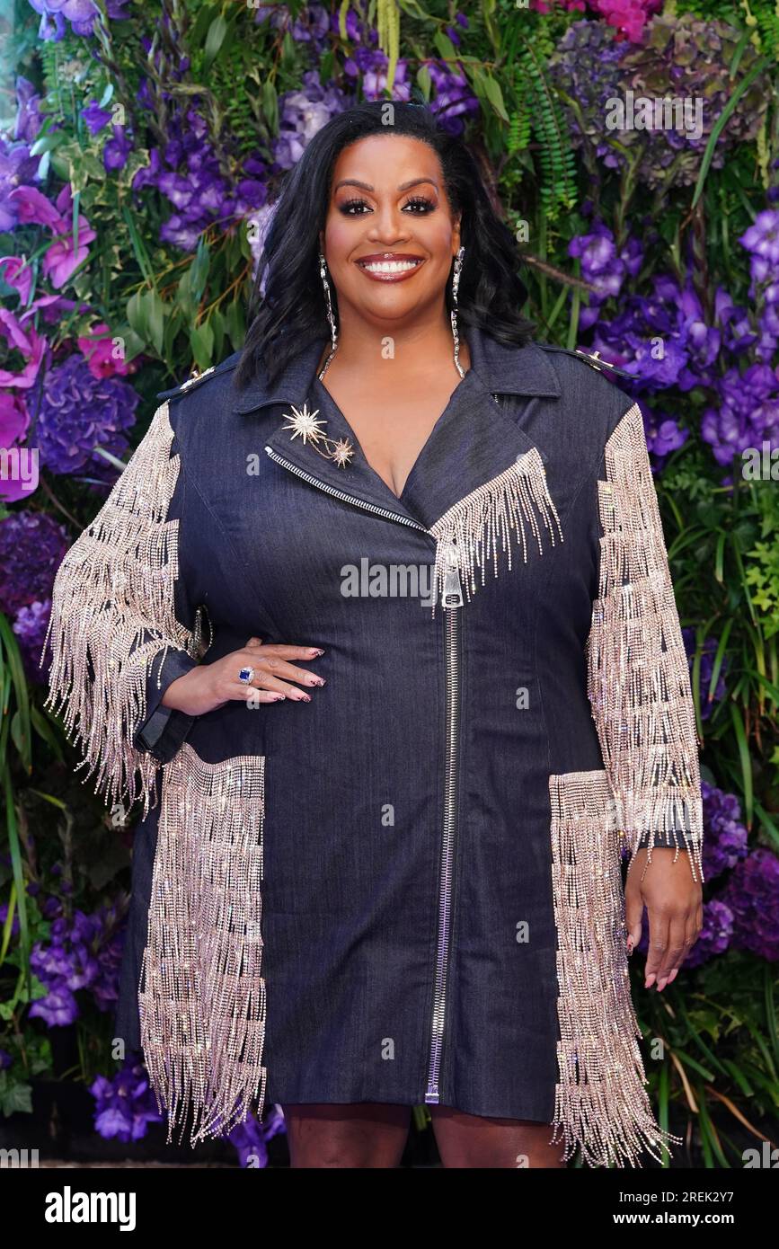 Alison Hammond attending the Red carpet gala event, #TheMikeGala ...