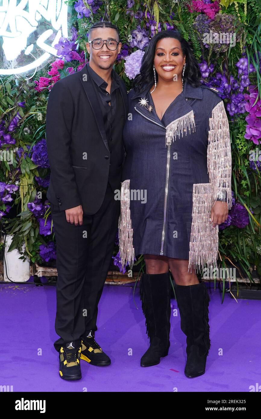 Alison Hammond and her son Aiden Hammond attending the Red carpet gala ...
