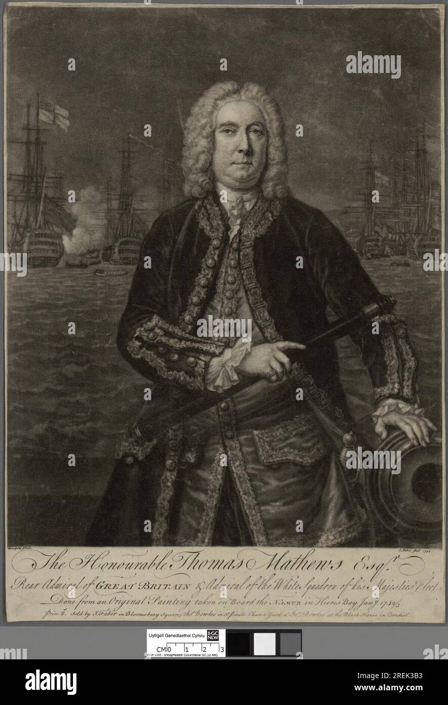 The Honourable Thomas Mathews Esqr 1744 by John Faber Stock Photo - Alamy