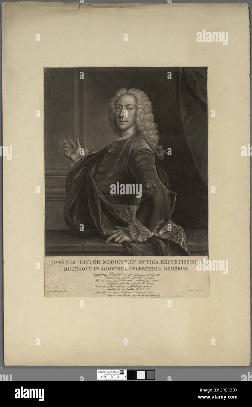 Joannes Taylor circa 1730 by John Faber Stock Photo - Alamy