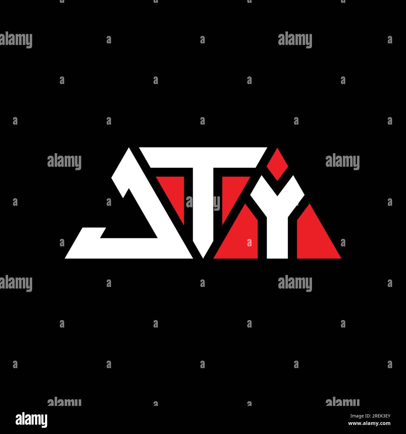 JTY triangle letter logo design with triangle shape. JTY triangle logo design monogram. JTY ...