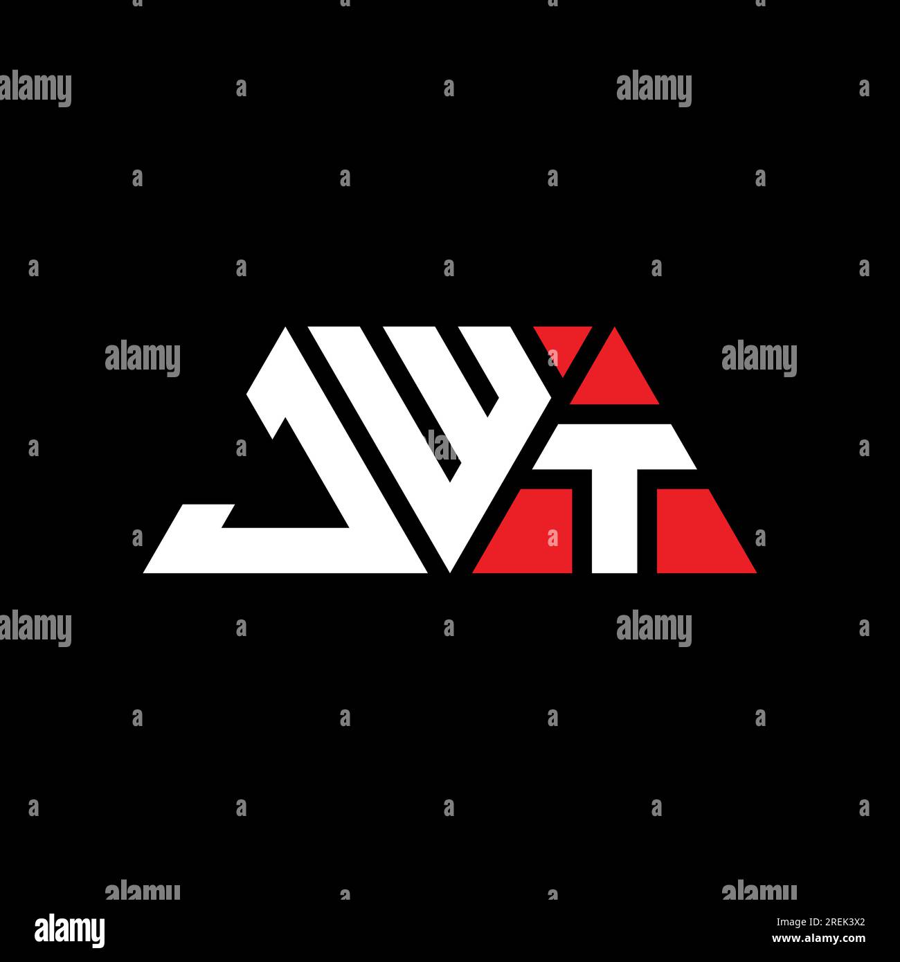 JWT triangle letter logo design with triangle shape. JWT triangle logo design monogram. JWT ...